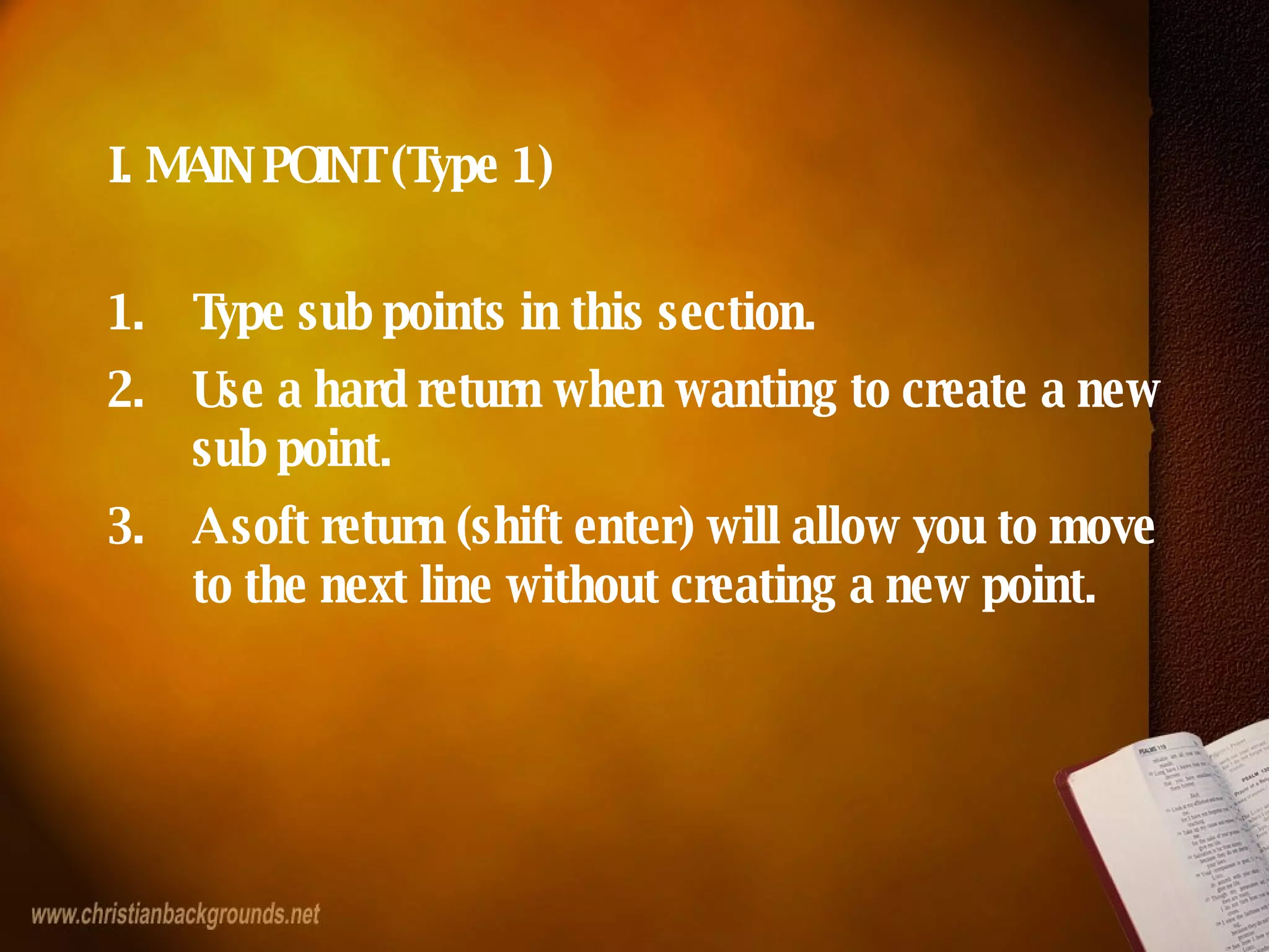 Powerpoint Sermon Template | PPT