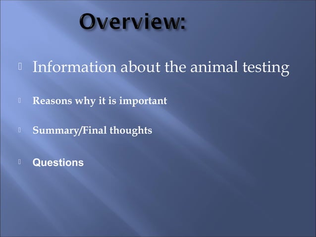 Animal Testing | PPT
