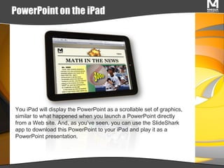 PowerPoint Presentations on the iPad | PPT