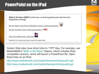 PowerPoint Presentations on the iPad | PPT