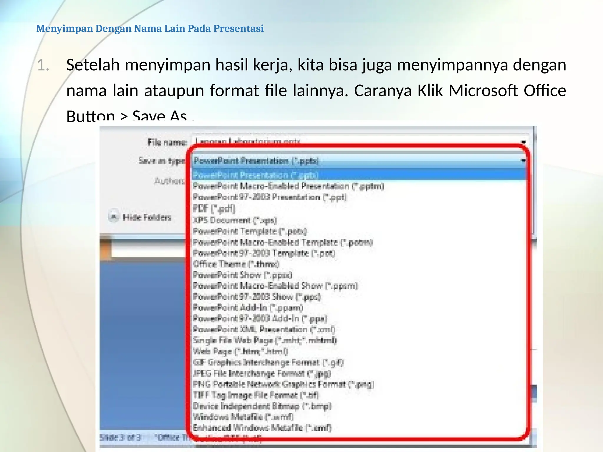 Belajar Powor Power Point dengan Mudah Sampai Mahir satu jam dijamin.pptx