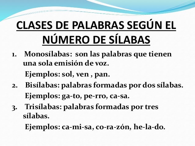 Tetrasilabas Ejemplos