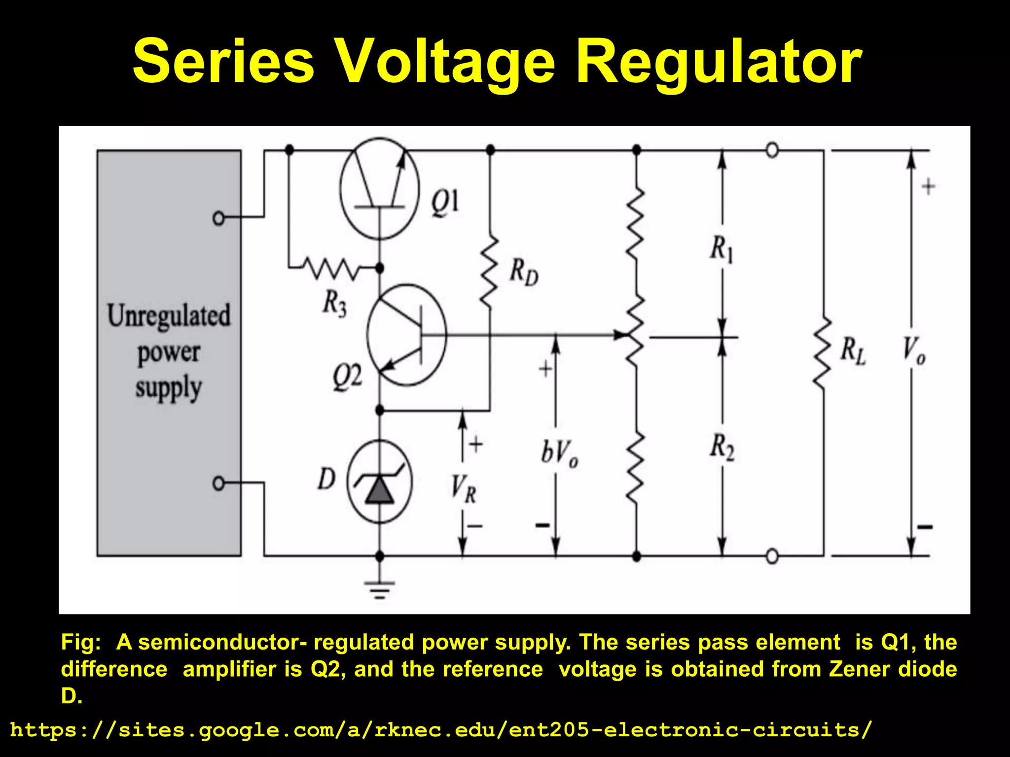 Design of Series Voltage regulator | PPTX