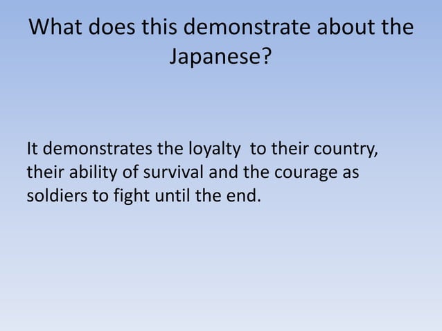 Japanese Holdouts of WWII | PPT