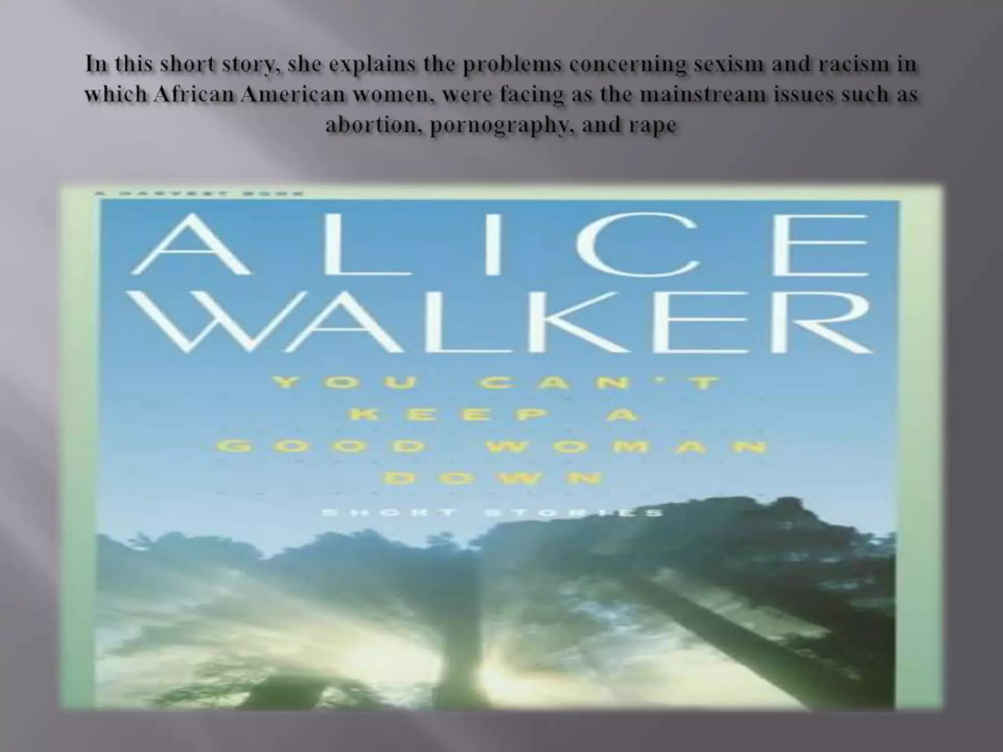 Powerpoint slides of alice walker | PPTX