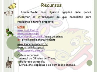 Powerpoint sobre os animais | PPTX