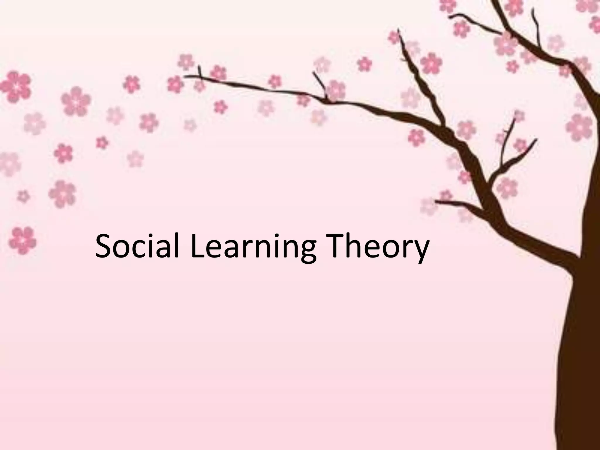 Power point social learning theory | PPTX