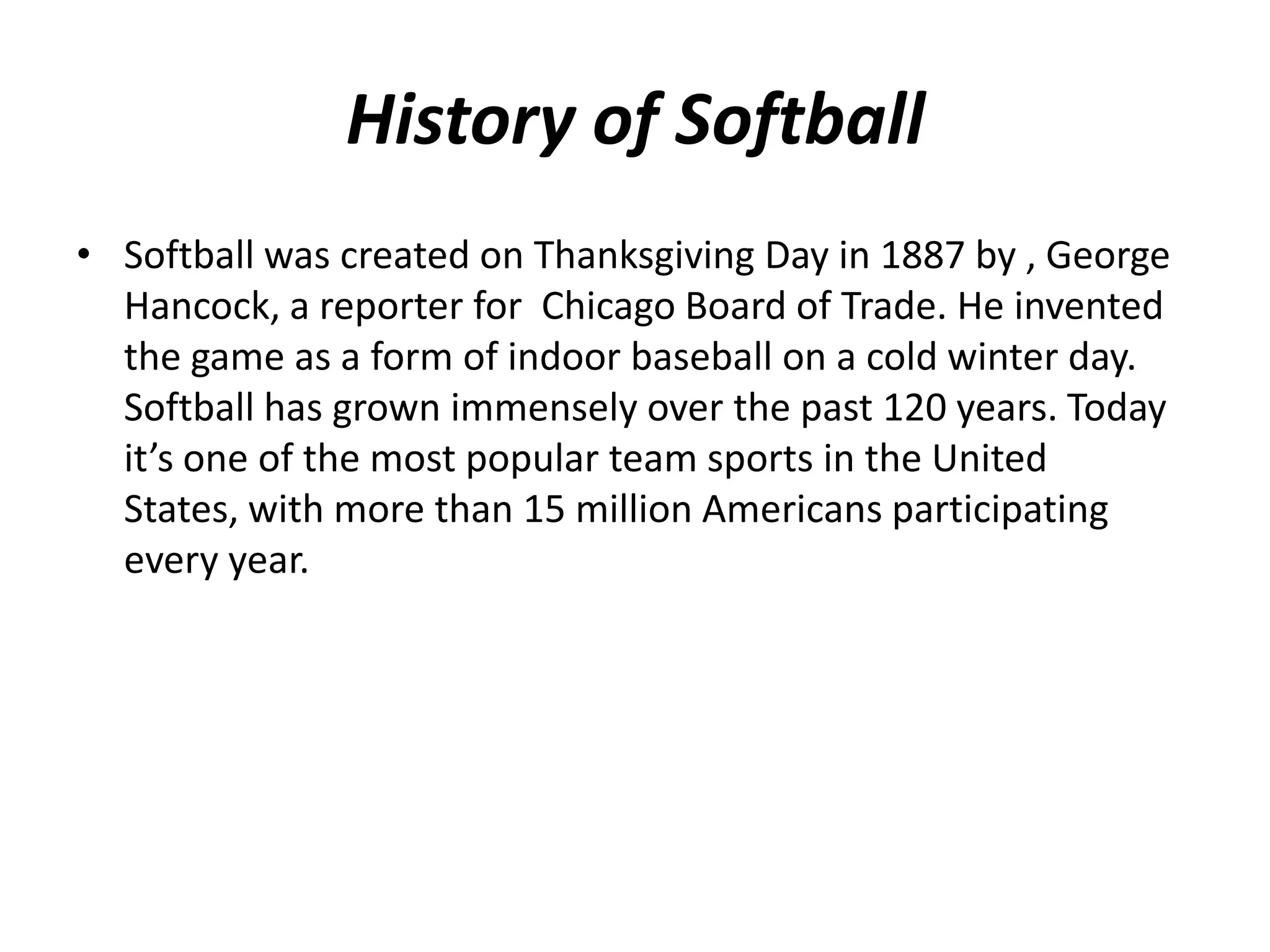 Power point softball | PPTX