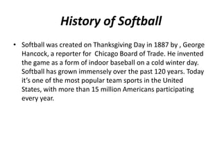 Power point softball | PPTX