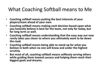 Power point softball | PPTX