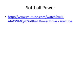Power point softball | PPTX