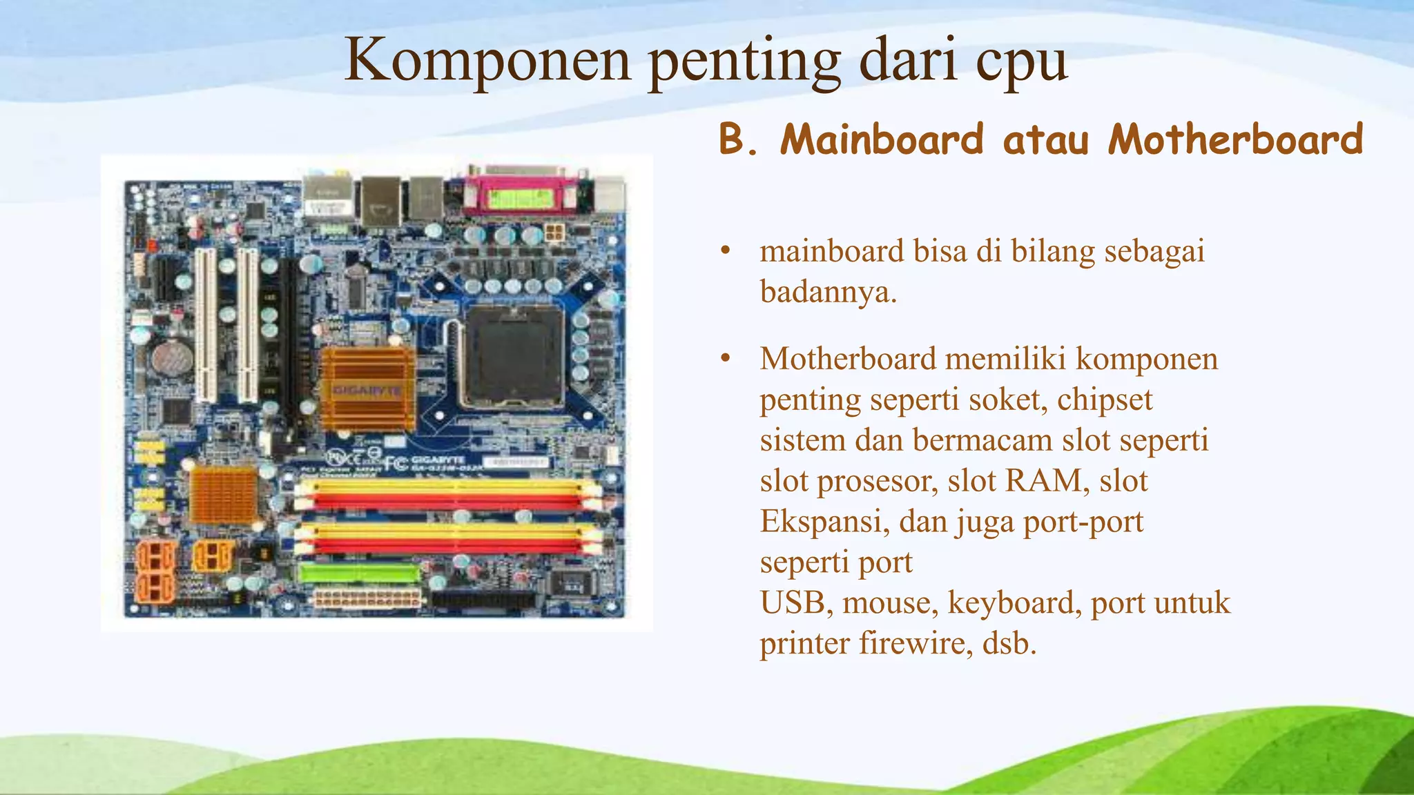 Ppt komponen komputer - sri paramudita x ad2 | PPTX
