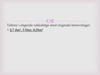 Stigende rekkefølge | PPTX