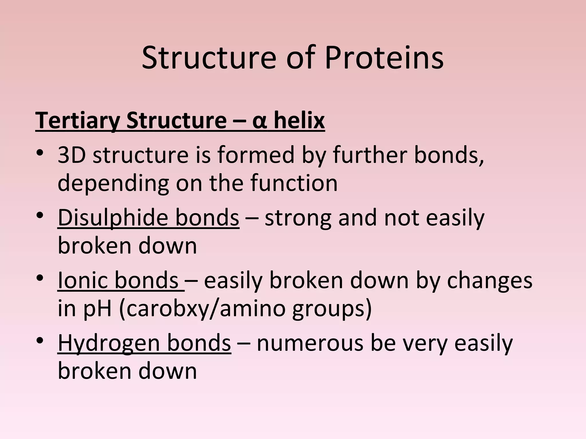 Structure of Proteins | PPT