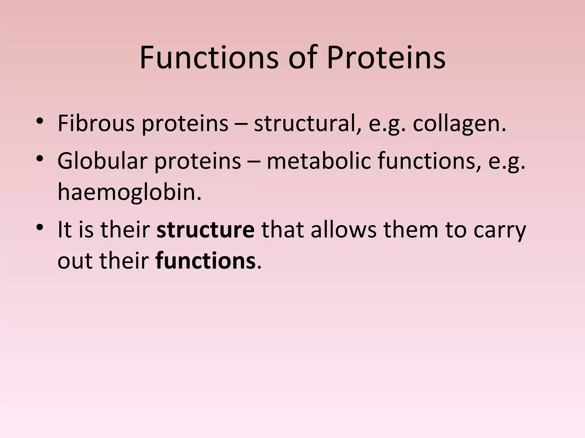 Structure of Proteins | PPT