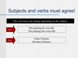 Subject Verb Agreement | PPT