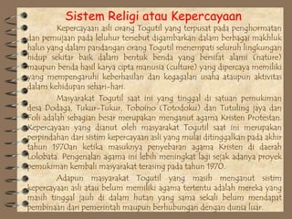 slide 'suku togutil' | PPTX