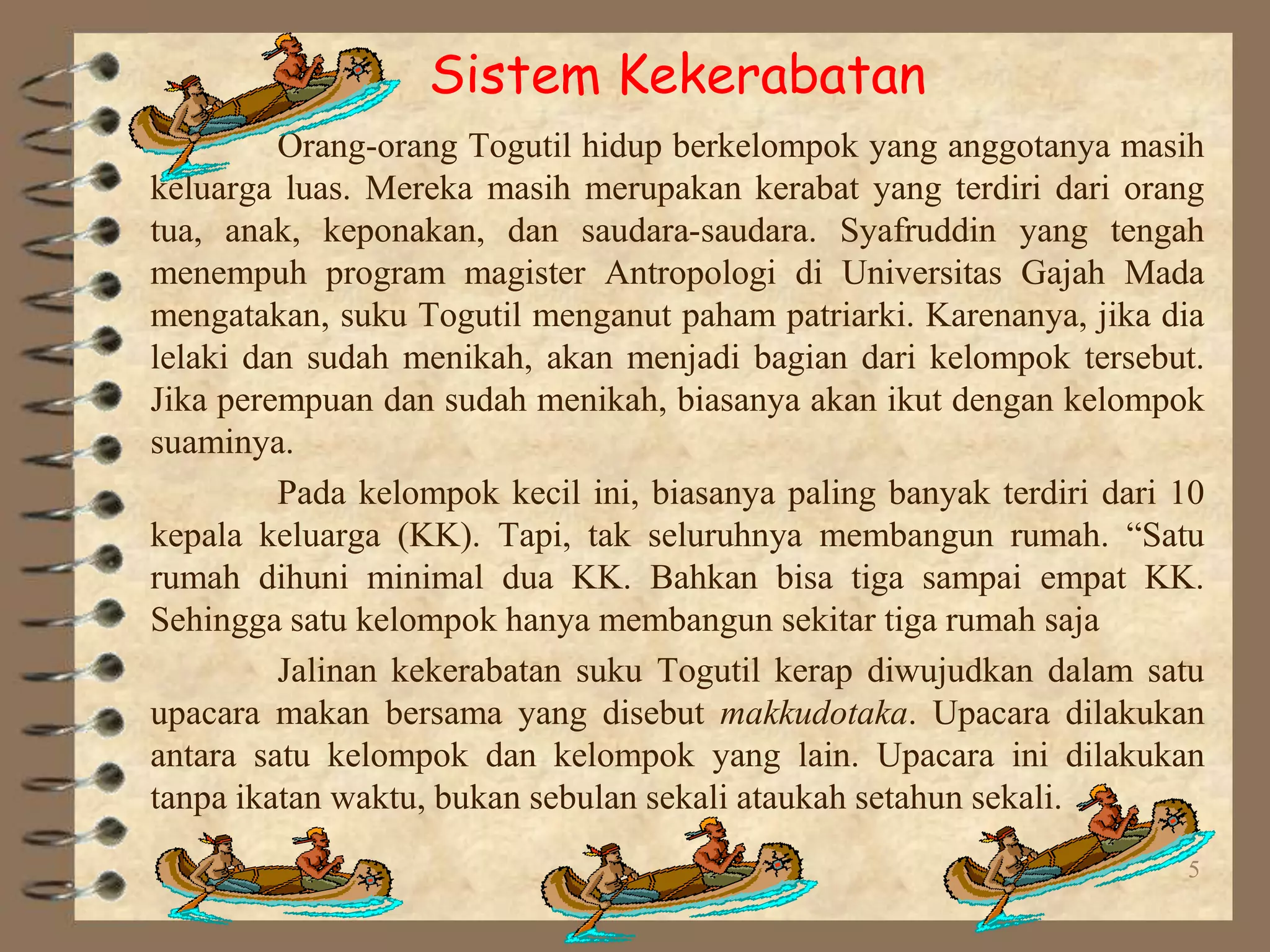 slide suku togutil | PPT