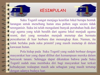 slide suku togutil | PPT