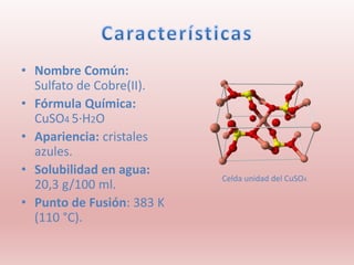 Cristalización Sulfato de Cobre (II) | PPTX