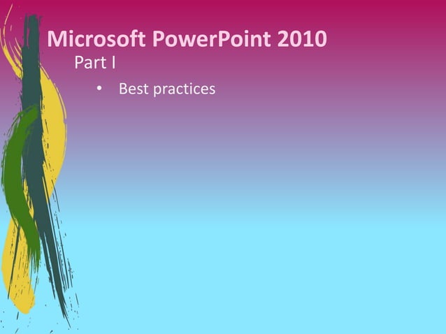PowerPoint Best Practices | PPTX