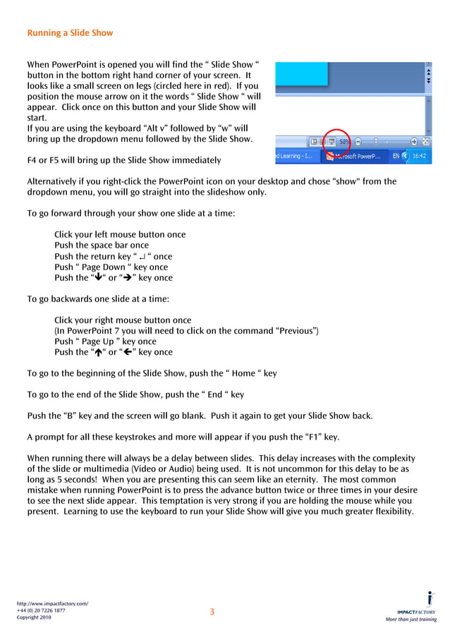 Powerpoint survival guide | PDF
