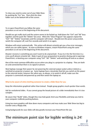 Powerpoint survival guide | PDF