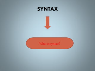 Power point syntax | PPTX