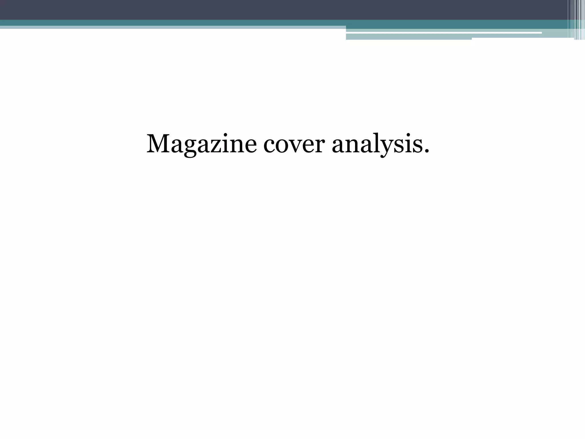 Magazine Cover Analysis | PPTX
