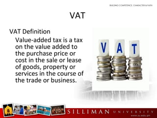 Powerpoint tax71 VALUE-ADDED TAX | PPT