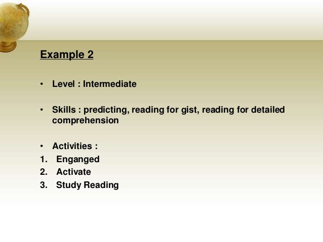 Teaching Reading Extensive vs intensive reading, and reading sequence
