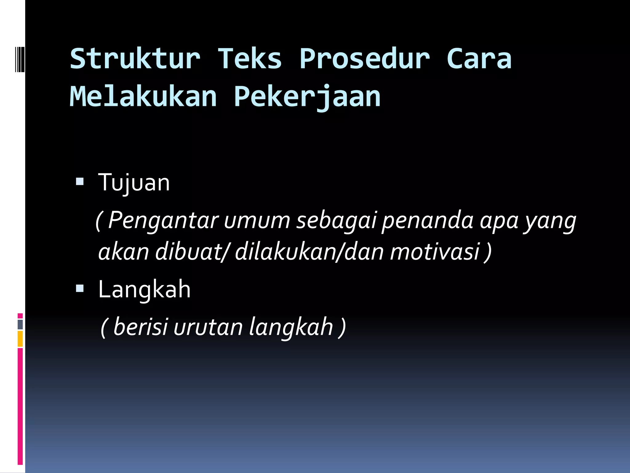 Power point teks prosedur | PPTX