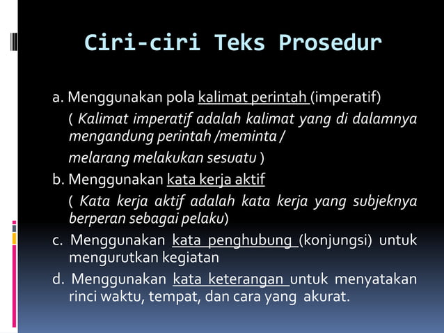Power point teks prosedur | PPTX