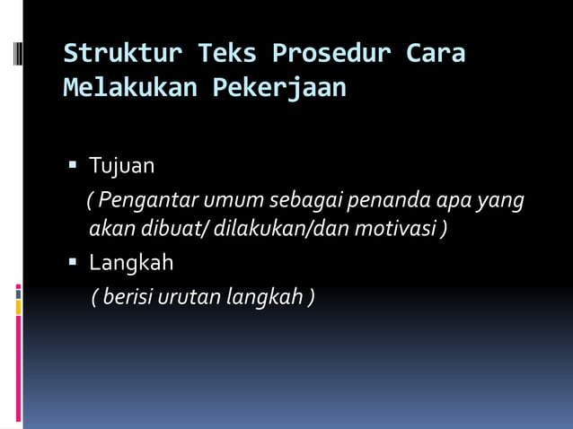 Power point teks prosedur | PPTX