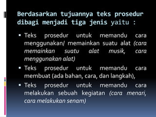 Power point teks prosedur | PPTX