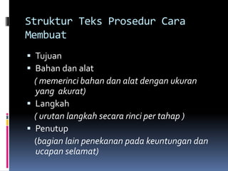 Power point teks prosedur | PPTX