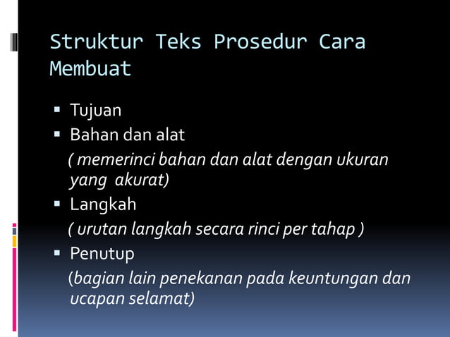Power point teks prosedur | PPTX