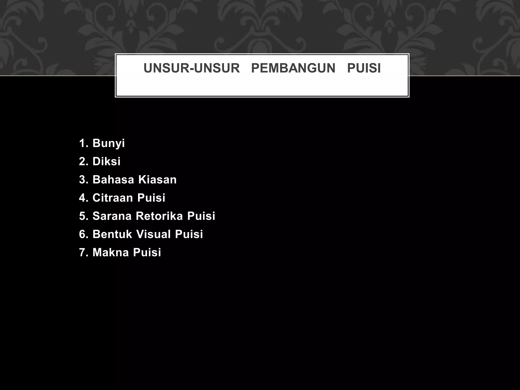 Power point teks puisi | PPTX