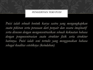 Power point teks puisi | PPTX
