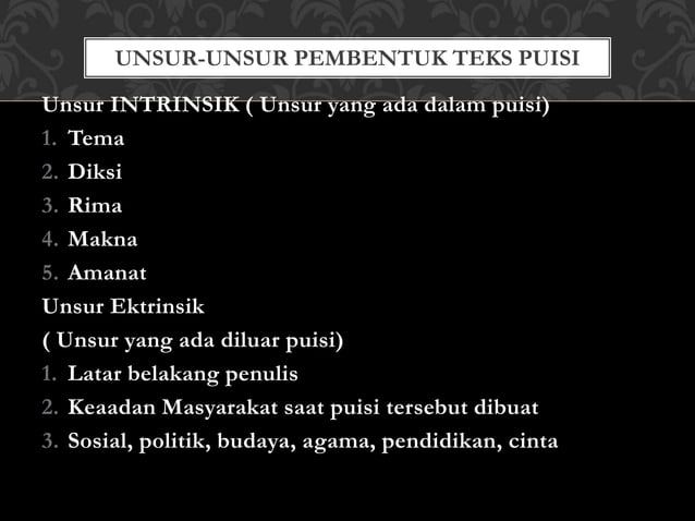 Power point teks puisi | PPTX