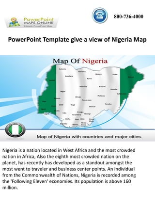 PowerPoint Template give a view of Nigeria Map | PDF