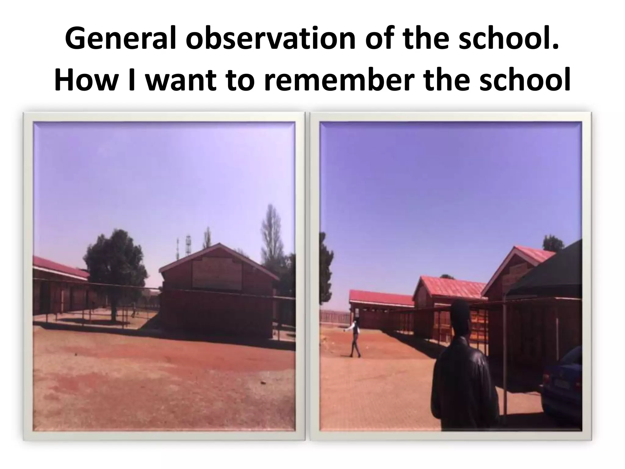 My first school experience | PPTX