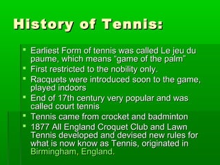 Power point tennis_presentation_1 | PPT