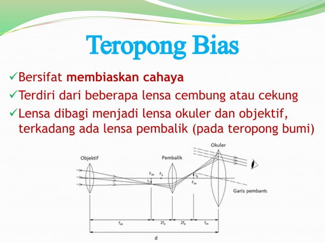 macam-macam teropong dan teleskop pada alat optik | PPTX