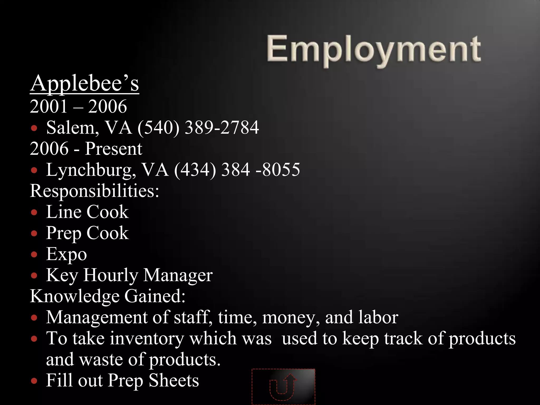 Resume for Erick Reynolds | PPTX