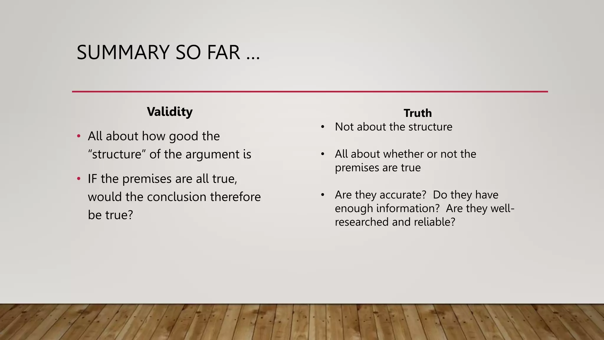 PowerPoint Textbook. Validity and Truth-2-1-1.pptx | Educational ...