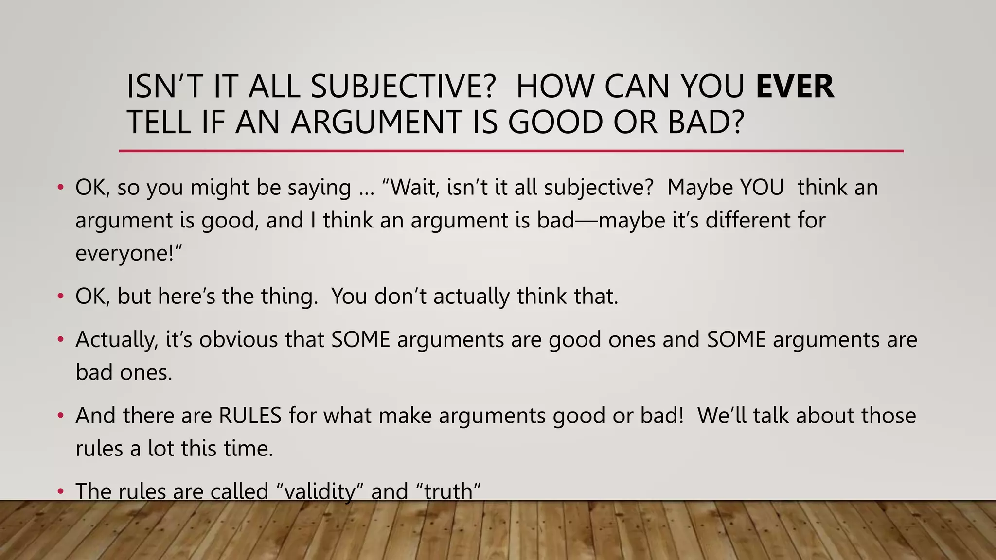 PowerPoint Textbook. Validity and Truth-2-1-1.pptx | Educational ...