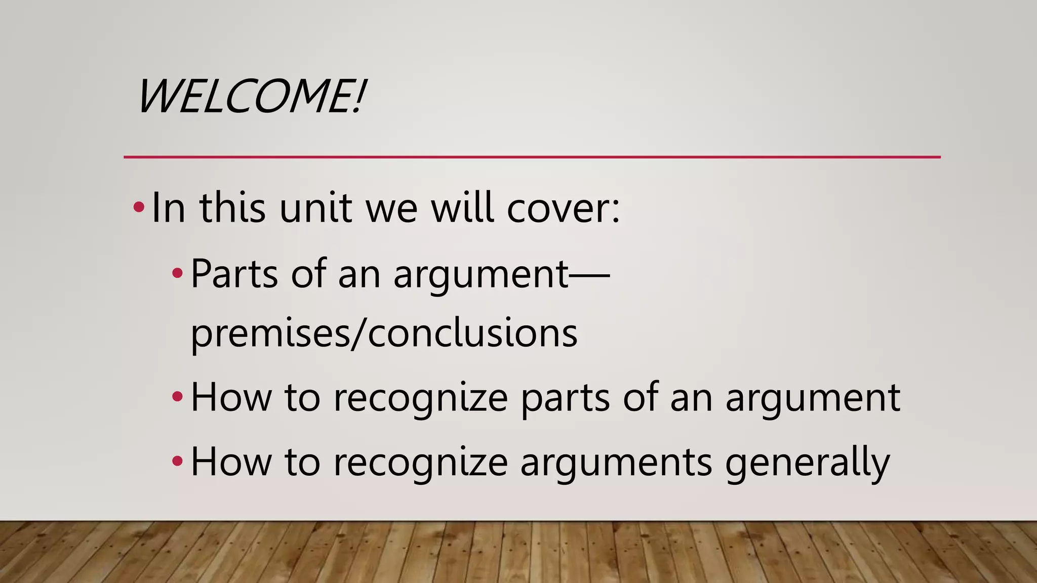 Powerpoint Textbook Parts Of An Argument Recognizing Arguments 1 1 1 1 Pptx Educational