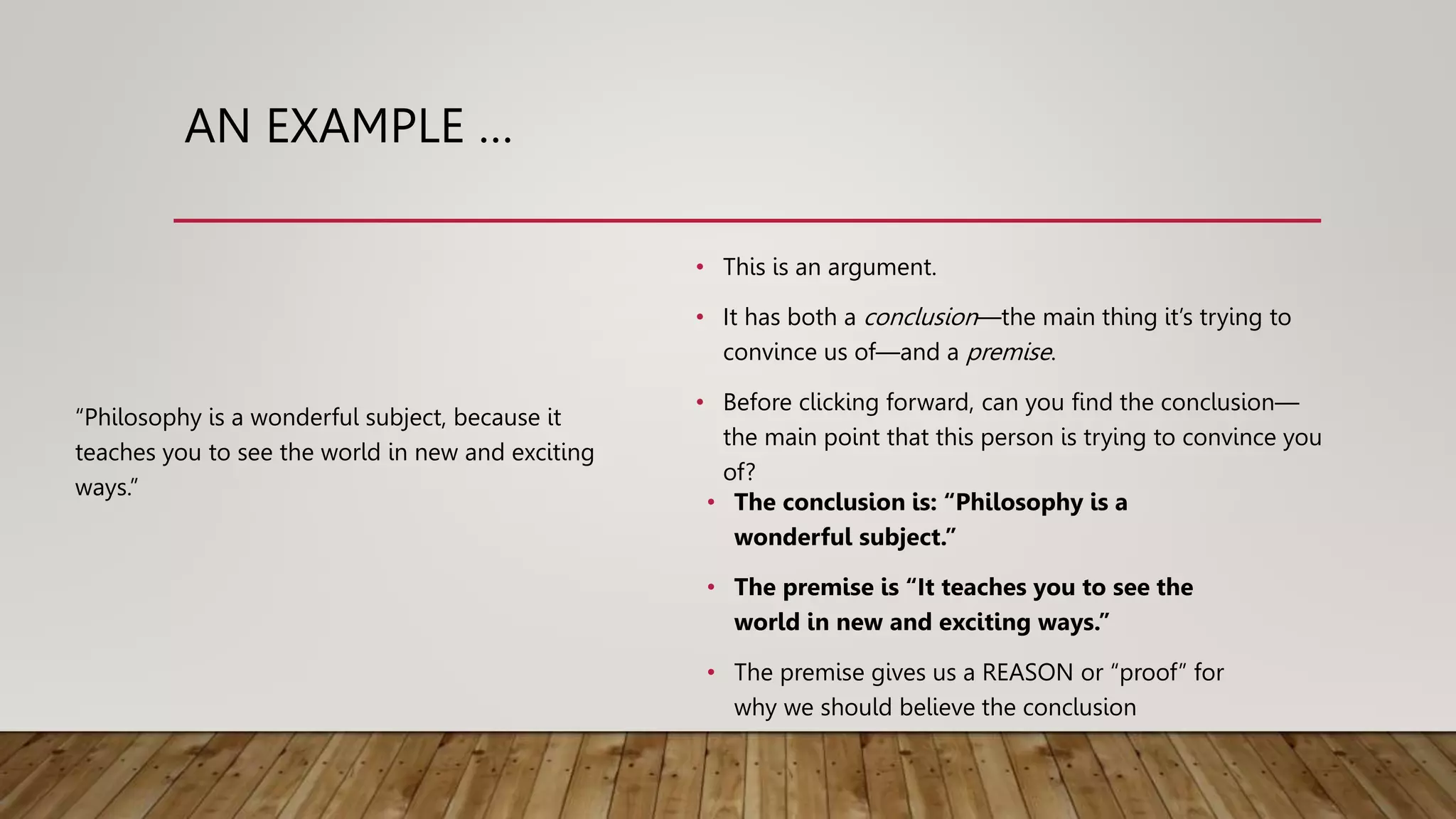 Powerpoint Textbook Parts Of An Argument Recognizing Arguments 1 1 1 1