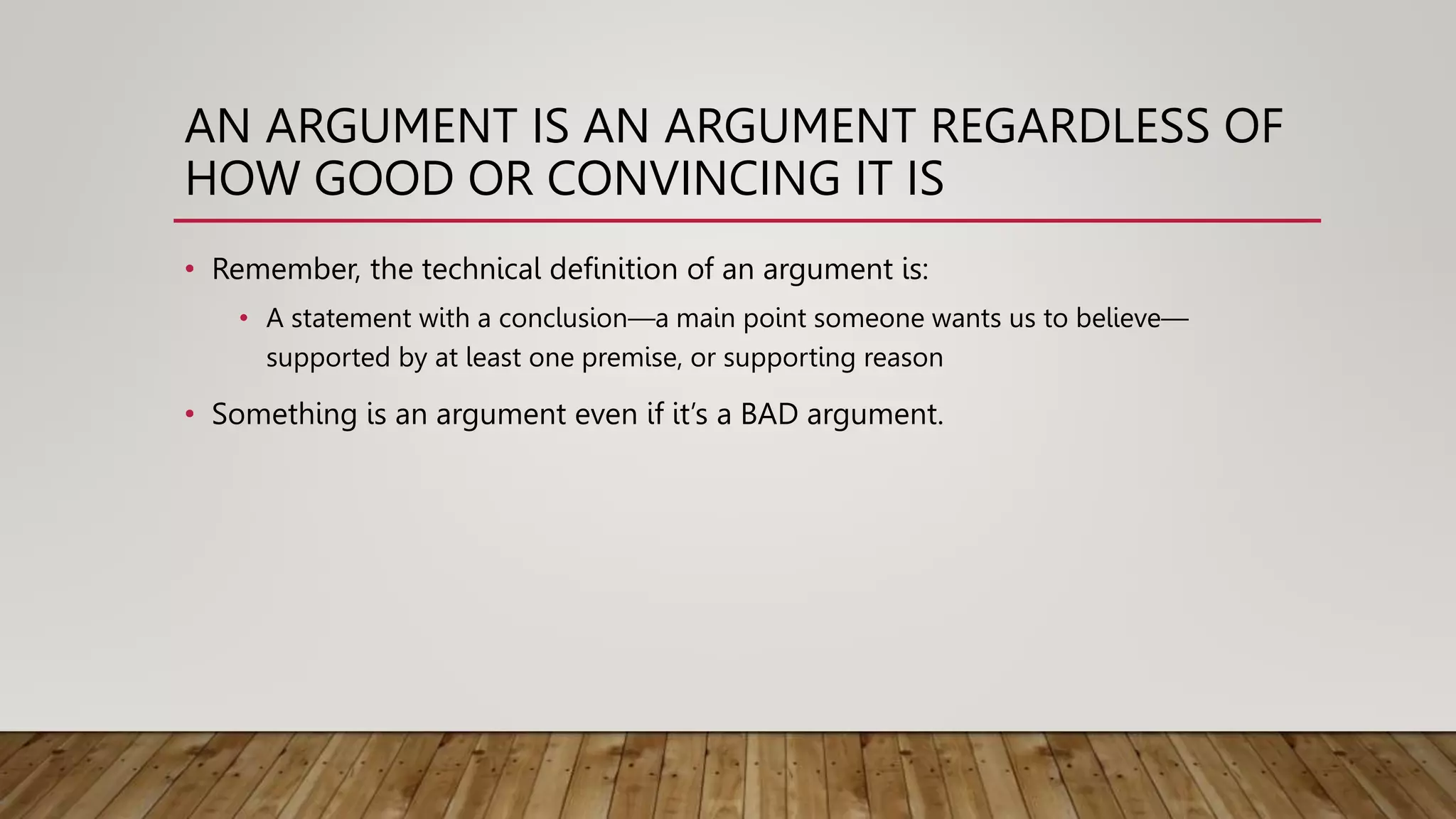 PowerPoint Textbook. Parts of an argument recognizing arguments-1-1-1-1.pptx | Educational ...